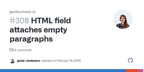 HTML Field Attaches Empty Paragraphs Issue Gentics Mesh Ui GitHub