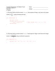 CompE160 Midterm S3 Solutions 1 Pdf Computer Engineering 160 Midterm Exam Laboratory Section