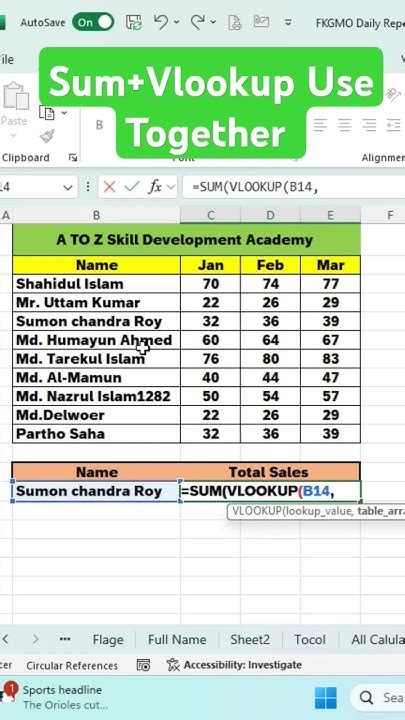 Sum And Xlookup Use Together Excel Exceltech Newexcel Youtube