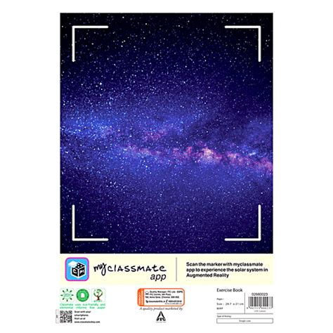 Buy Classmate Interaktiv Ar Exercise Notebook Ruled Single Line Soft Bound A4 140 Pages