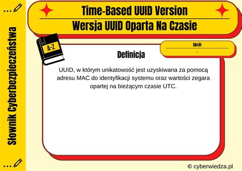 Time Based Uuid Version Wersja Uuid Oparta Na Czasie Cyberwiedzapl Cyberbezpieczeństwo