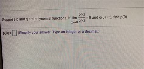 solved p x 9 and g 0 5 find p 0 suppose p and q are