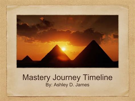 Mastery Journal Timeline Pptx