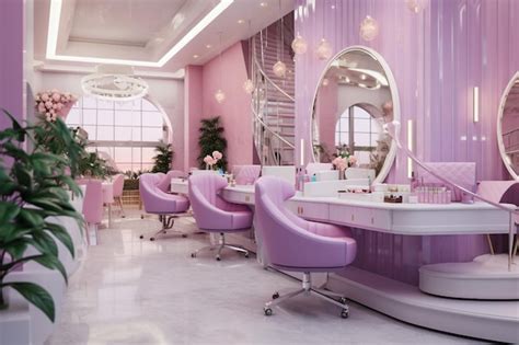 Premium Photo Interior Of A Small And Modern Beauty Salon