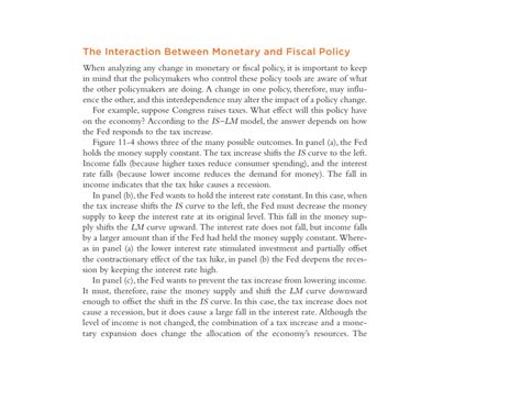 The Interaction Between Monetary And Fiscal Policy Macro Economics