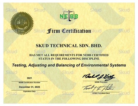 Nebb Certified Tab And Cpt Testing Company In Malaysia Skud Technical