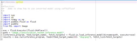 caffe2fluid模型加载与预测代码问题 · issue 45 · paddlepaddle x2paddle · github