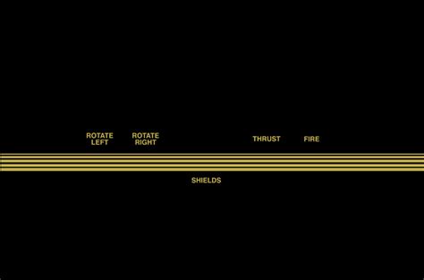 Asteroids Deluxe Cocktail Control Panel Overlay Set Arcadeoverlays