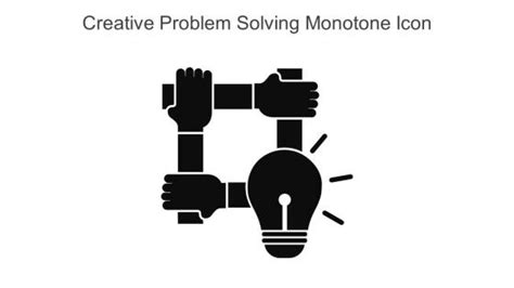 Creative Problem Solving Monotone Icon In Powerpoint Pptx Png And