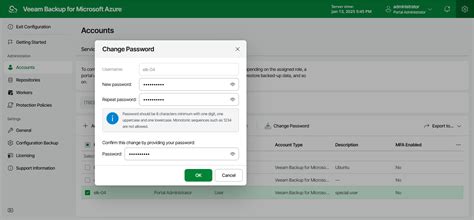 Changing User Passwords Veeam Backup For Microsoft Azure Guide