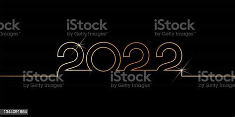 벡터 골드 반짝이와 함께 새해 복 많은 2022 로고 텍스트 디자인 2022 년 인쇄 로고가있는 디자인 템플릿 2022 년 새해