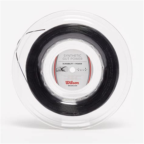Wilson Synthetic Gut Power 16 Reel Black String Pro Direct Tennis