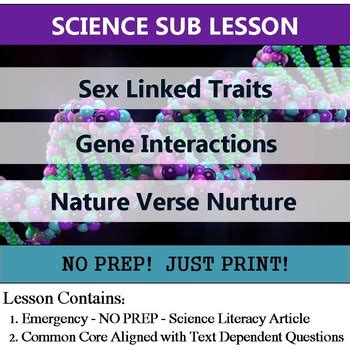 Sex Linked Traits Gene Interactions Sub Lesson Homework Or Enrichment
