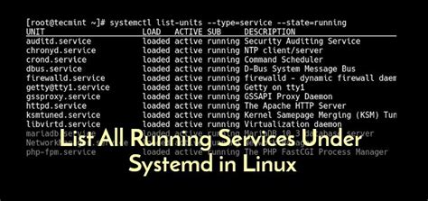 How To Check Running Services In Linux With Systemctl Florin Lungu