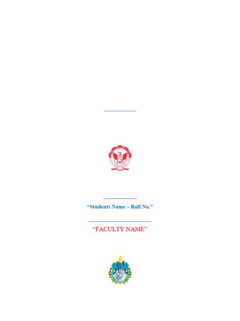 Major Project Sample Format Pdf Science