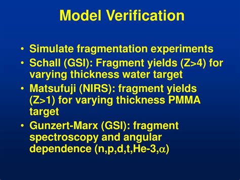 Ppt Simulation Of Light Ion Fragmentation Experiments Using Geant4 Powerpoint Presentation
