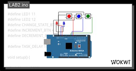 LAB2 Secvential Ino Wokwi ESP32 STM32 Arduino Simulator