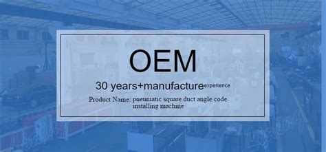 Pneumatic Square Duct Angle Code Installing Machine