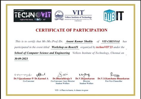 Anant Kumar Shukla On Linkedin Got The Certificate Of Participation Last Year In The Workshop