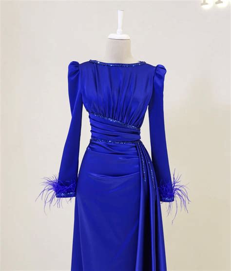 Luxury Hijab Evening Dress Islamic Dress Elegant Modest Evening Dress Hijab Friendly Dubai Style