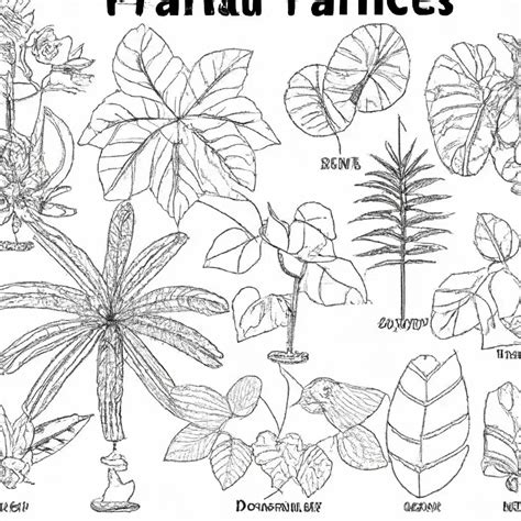 Plantas Da Mata Atl Ntica Desenhos Para Imprimir E Colorir