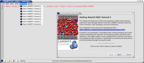 7 Menus — Lammps Gui Documentation