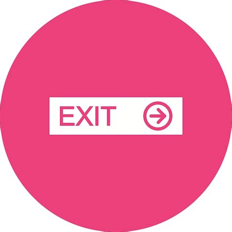 Premium Vector Exit Icon Vector Image Can Be Used For Immigration