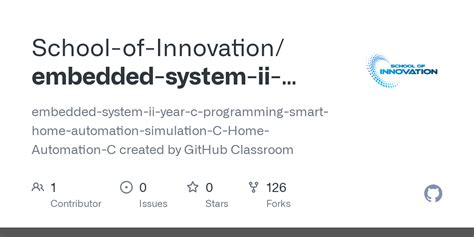 Github School Of Innovationembedded System Ii Year C Programming Smart Home Automation