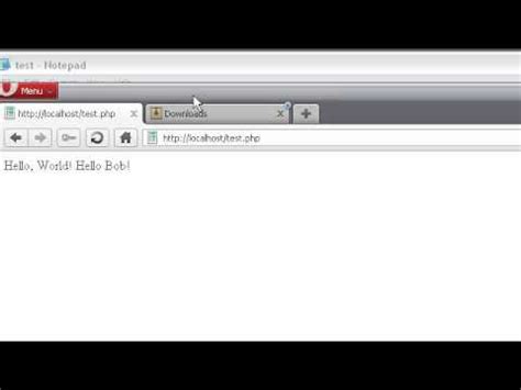 PHP Tutorial Video First PHP Application Hello World Echo Statements And Strings YouTube
