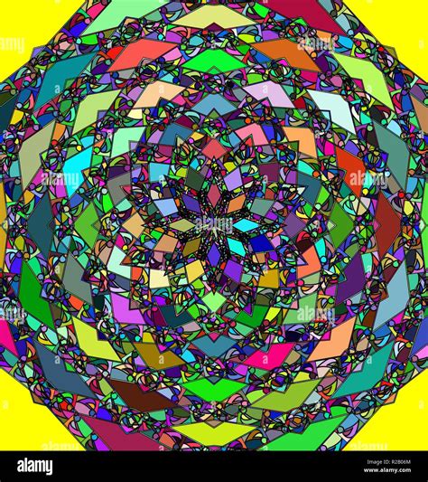 Rosette Disk Stock Vector Images Alamy