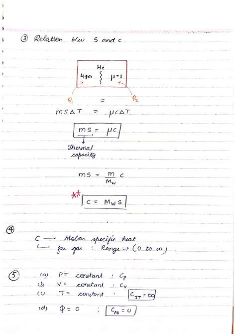 Thermodynamics Notes Laws Equations And Applications