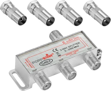 Tronicxl 3 Fach Sat Splitter Iec Verteiler Antennenverteiler 3fach Tv