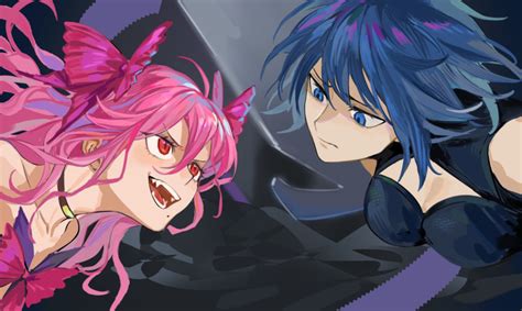 Safebooru 2girls Bangs Bare Shoulders Battle Blue Bodysuit Blue Eyes