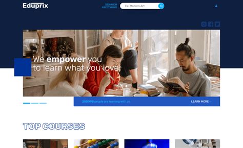 eduprix free bootstrap 5 html5 education website template themewagon