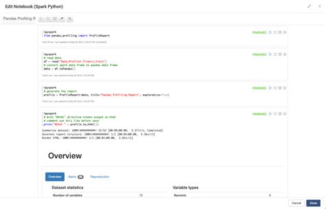 generate profile reports using pandas profiling pa incorta community