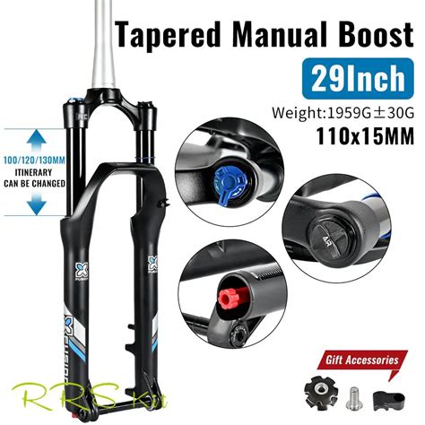 산악 자전거 프론트 포크 X 퓨전 Rc32 275 인치 29 인치 부스트 110x15mm 원격 수동 잠금 32mm Ita