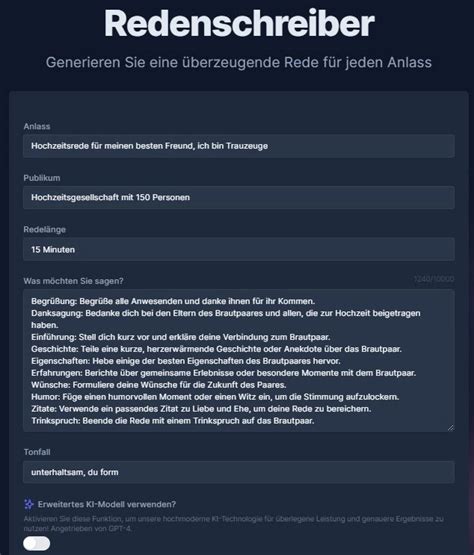 Eine Rede Mit Ki Schreiben Eine Umfassende Anleitung