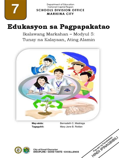 Revalidated Esp 7 Q2 Mod5 Tunay Na Kalayaan Ating Alamin Final