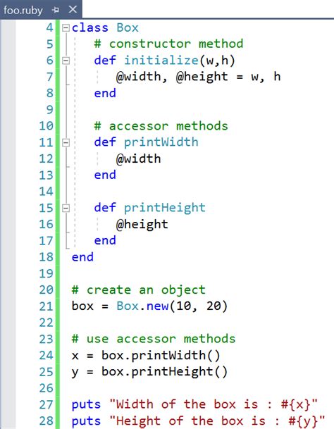 sample ruby code
