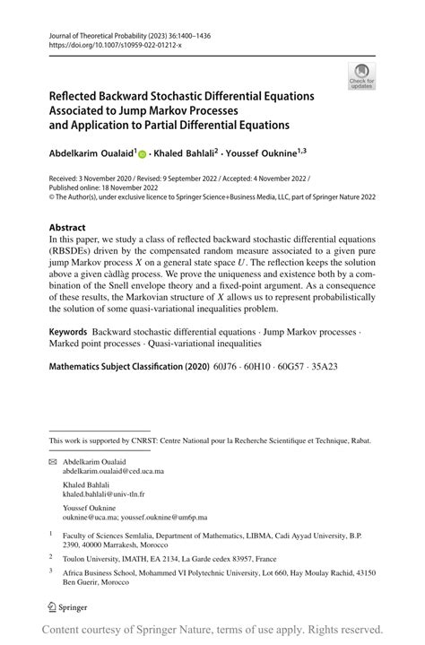 Reflected Backward Stochastic Differential Equations Associated To Jump Markov Processes And