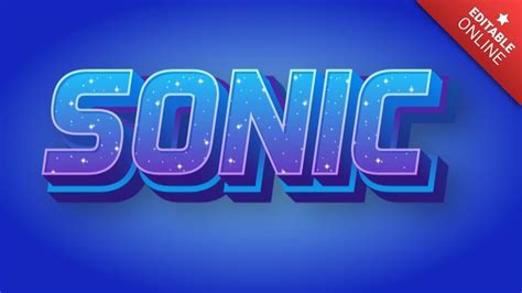 Sonic 3d Starry Space Style Text Effect Generator