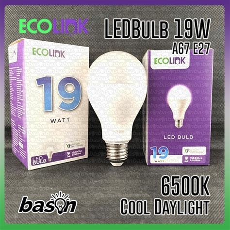 Ecolink Led Bulb 19w A67 E27 Led Balloon Light Bulb Shopee Philippines