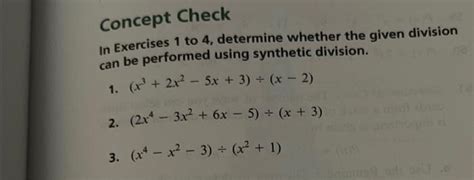 solved concept check in exercises 1 to 4 determine whether