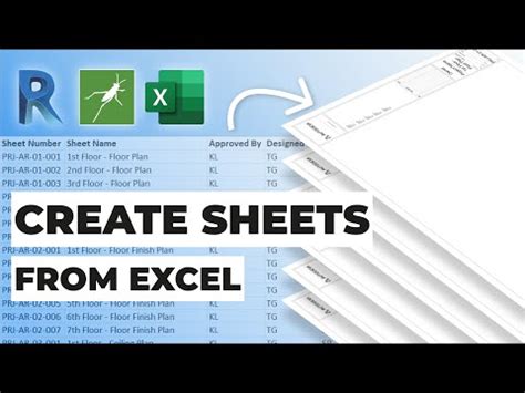 Create Sheets From Excel Beginner Tutorial Revit McNeel Forum