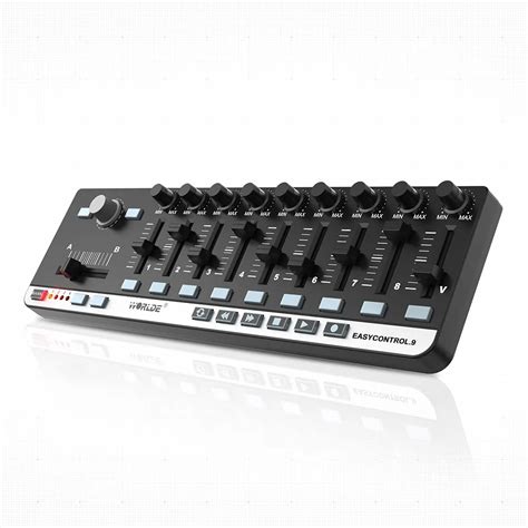 High Quality MIDI Controller Mini USB 9 Slim Line Control MIDI Keyboard ...