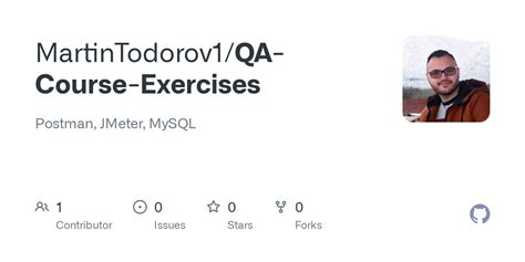 Github Martintodorov Qa Course Exercises Postman Jmeter Mysql