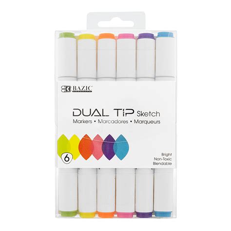 Dual Tip Sketch Markers Fluorescent Blendable Lápiz Papel