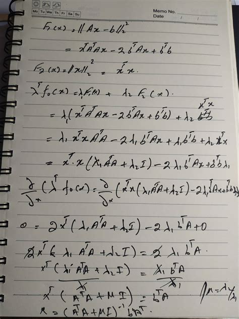 How This Trade Off Has Been Calculated For Regularized Least Squares In