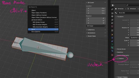 How To Prevent A Bone From Deforming The Mesh Animation And Rigging Blender Artists Community