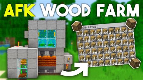 Minecraft Wood Farm In Bedrock Edition 1 20 Mcpe Xbox Ps4 Nintendo Switch Windows10 In 2024